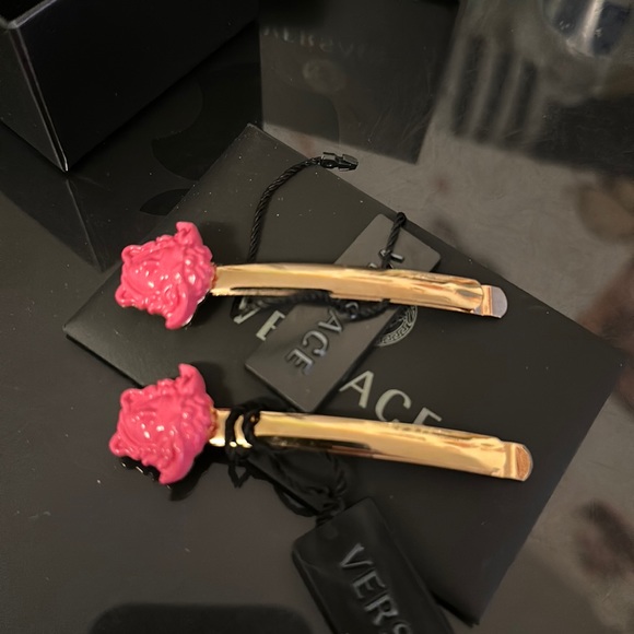 Versace | Hair | Versace Medusa Hair Clips | Poshmark